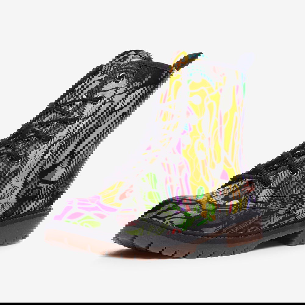 doc martens patterned boots